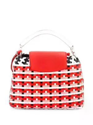 LOUIS VUITTON Capucines Guinguette Bag Braided Leather Bb Shoulder Bag