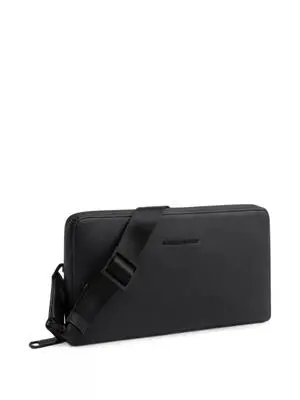 PIQUADRO Corner 2.0 Logo-debossed Clutch Bag