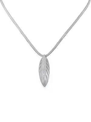 IO SI Rock Crystal And Diamond Necklace