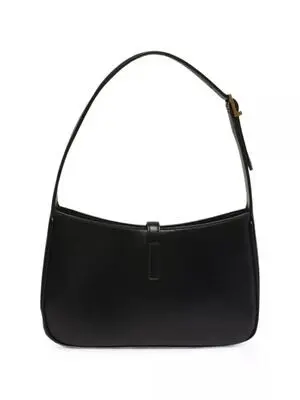 Saint Laurent Le 5 À 7 Leather Shoulder Bag - Black