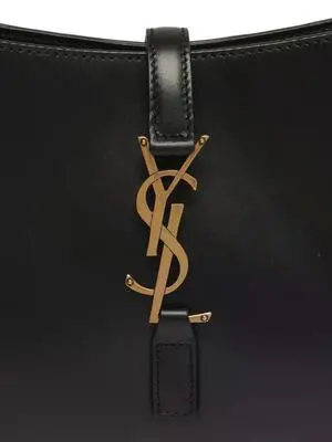 Saint Laurent Le 5 À 7 Leather Shoulder Bag - Black