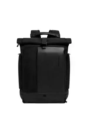 PIQUADRO Roll-top Buckle-fastening Backpack - Black