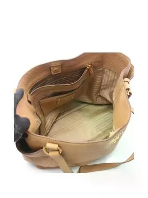 Prada 2000s Grained Leather Tote Bag