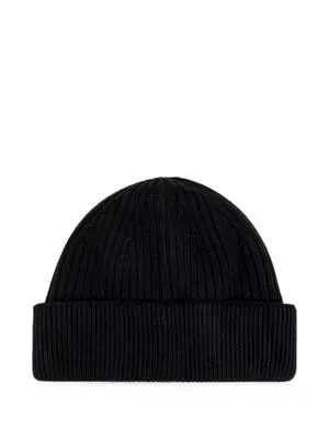 Loewe Logo-embroidered Ribbed Beanie Hat