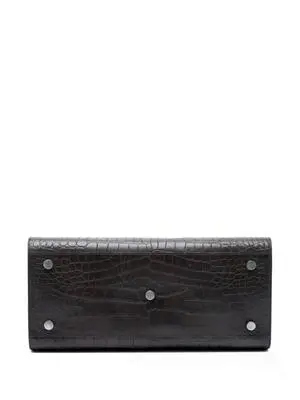 Saint Laurent 2016 Small Croc Embossed Leather Sac De Jour Satchel