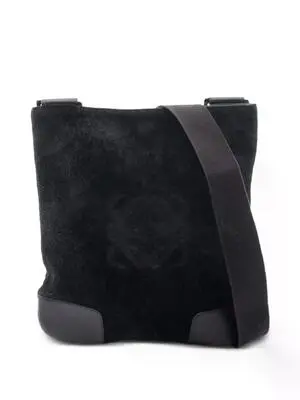Loewe 2010s Anagram Cross Body Bag Black