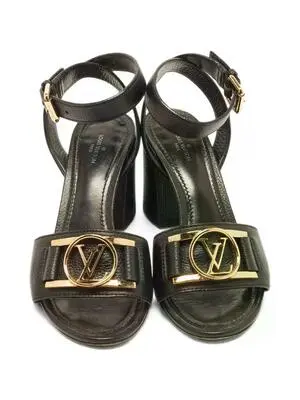 LOUIS VUITTON Lock It Buckle-detail Heeled Sandals
