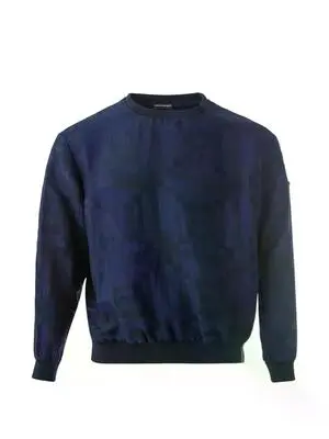 Emporio Armani Geometric-pattern Knit Sweater