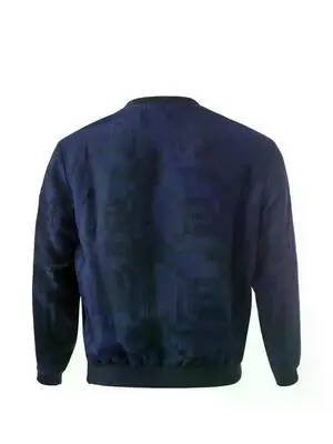 Emporio Armani Geometric-pattern Knit Sweater