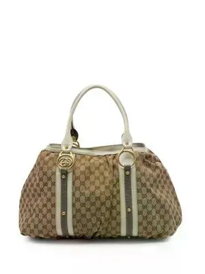 Gucci 2016-2026 Gg Canvas Interlocking G Tote Bag - Neutrals