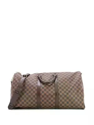 LOUIS VUITTON Keepall Bandouliere Bag Damier 55 Travel Bag - Brown
