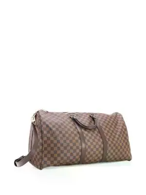 LOUIS VUITTON Keepall Bandouliere Bag Damier 55 Travel Bag - Brown
