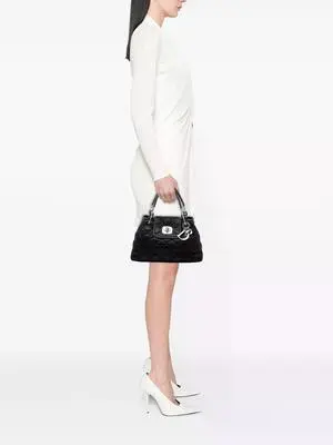 Dior 2009 Nylon Cannage Charming Lock Handbag