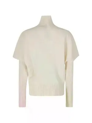 Federica Tosi Layered-sleeve High-neck Sweater
