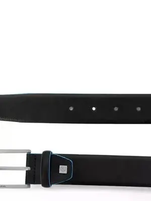 PIQUADRO Prong-buckle Leather Belt - Black