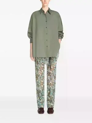 Dries Van Noten Cotton Cocoon Shirt - Green