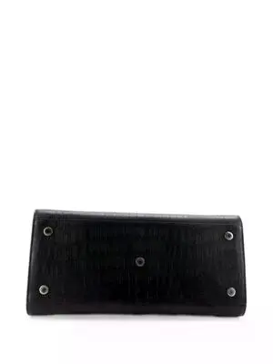 Saint Laurent Sac De Jour Bag Crocodile Embossed Leather Medium Tote Bag