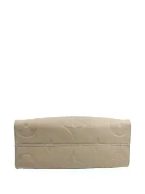 LOUIS VUITTON On The Go Mm Monogram Empreinte Tote Bag - Neutrals