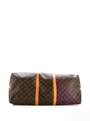 LOUIS VUITTON Keepall Bandouliere Bag Monogram Canvas 60 Travel Bag - Brown