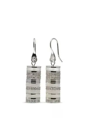 Eddie Borgo Lenox Pavé Drop Earrings - Silver