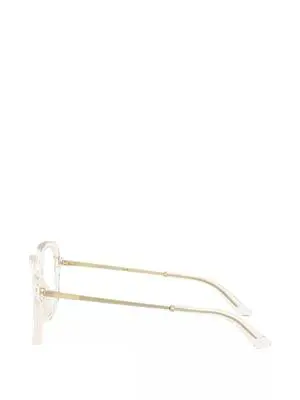 JIMMY CHOO Square-frame Glasses - Neutrals