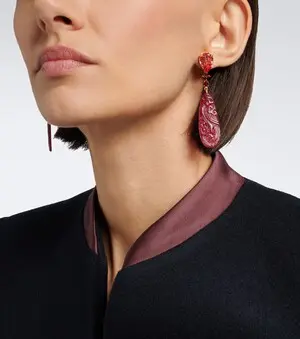 JENNIFER BEHR Corinna Embellished Drop Earrings