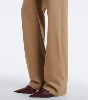 Khaite Hunter Wool And Cashmere Straight Pants