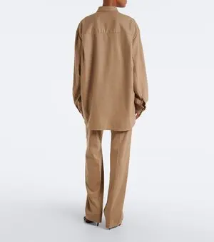 Khaite Hunter Wool And Cashmere Straight Pants