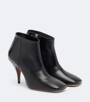 JUDE Credo Leather Ankle Boots - Black