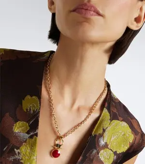 La DoubleJ Mini Shen 24kt -plated Necklace