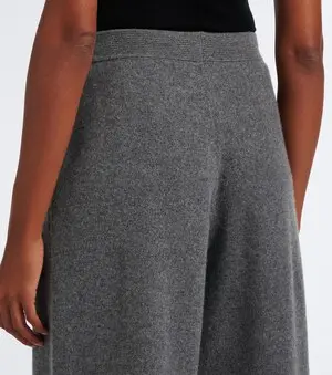 Arch4 Hayden Knitted Cashmere Barrel-leg Pants - Grey
