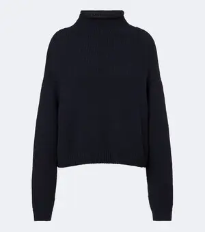 Khaite Marke Cashmere Turtleneck Sweater - Blue