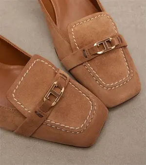 TOD'S T Timeless Suede Slingback Pumps