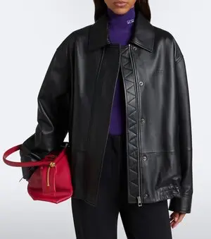 Loewe Oversized Leather Jacket