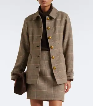Veronica Beard Severine Prince Of Wales Check Jacket