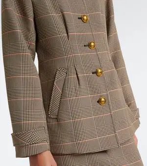Veronica Beard Severine Prince Of Wales Check Jacket
