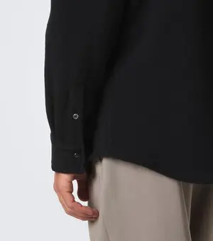 GOD'S TRUE CASHMERE Cashmere Shirt With Spinels - Black