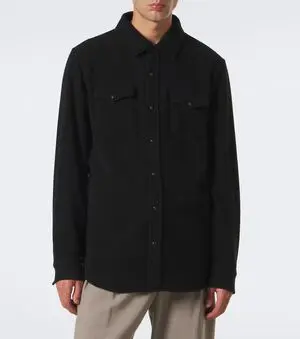 GOD'S TRUE CASHMERE Cashmere Shirt With Spinels - Black