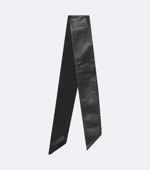 TOTEME Leather Scarf - Black