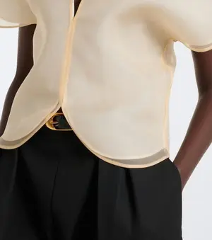 Khaite Briar Silk Organza Top