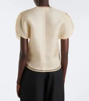 Khaite Briar Silk Organza Top