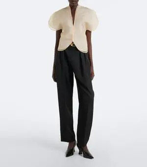 Khaite Briar Silk Organza Top