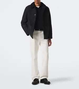 YVES SALOMON Shearling-lined Leather Jacket