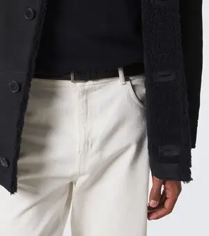YVES SALOMON Shearling-lined Leather Jacket
