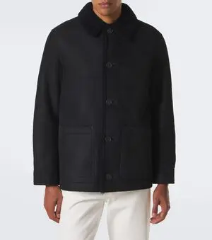 YVES SALOMON Shearling-lined Leather Jacket