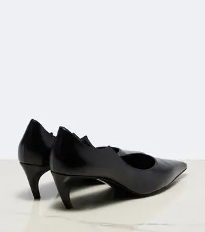 Khaite Valerie Leather Pumps
