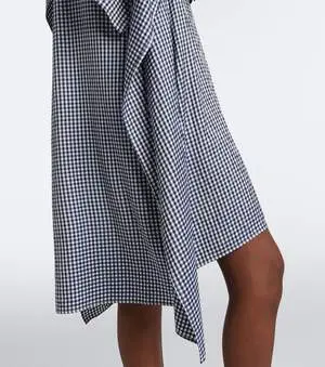 Loewe Gingham Silk Shirt Dress