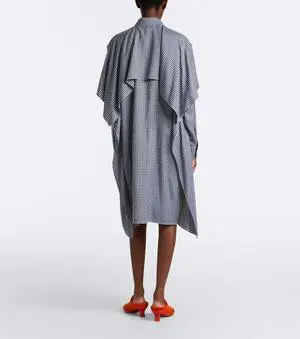 Loewe Gingham Silk Shirt Dress