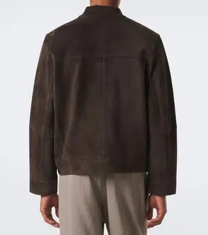 YVES SALOMON Suede Bomber Jacket