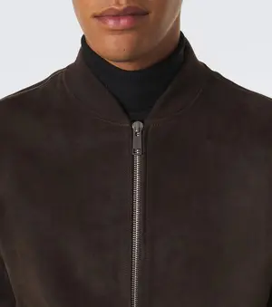 YVES SALOMON Suede Bomber Jacket